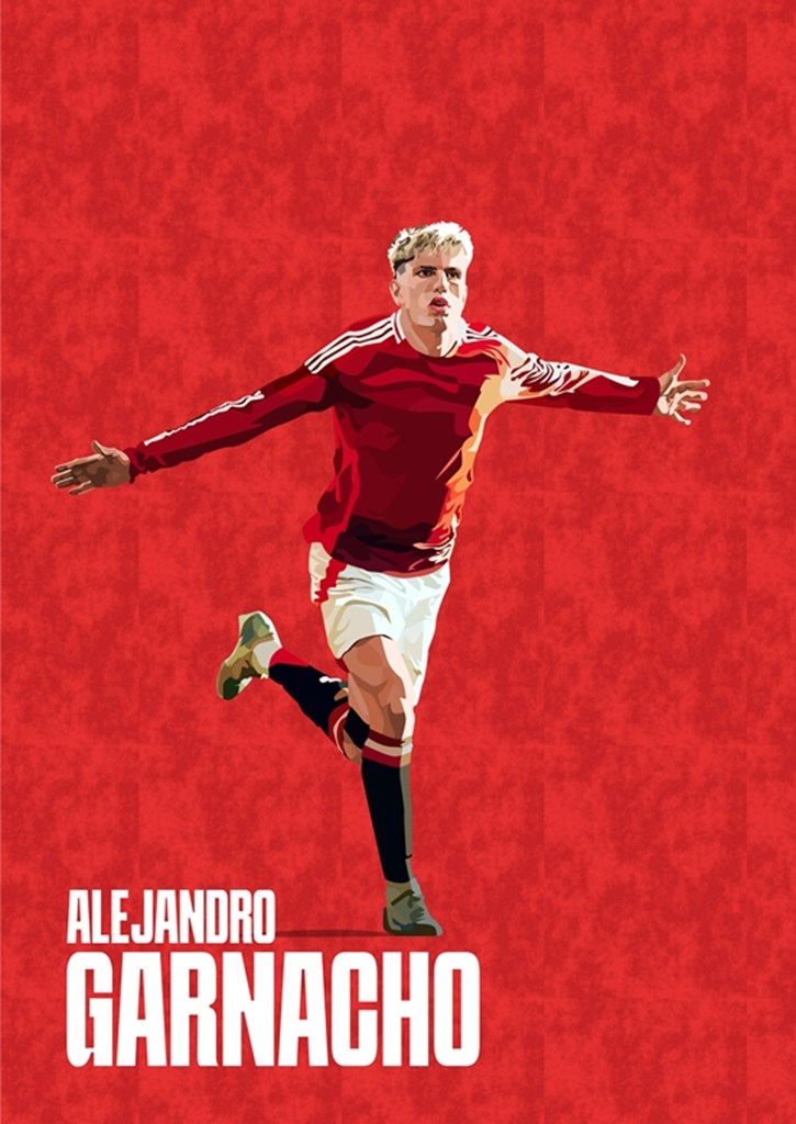 Garnacho Vector Art posters & prints by Awang Widyatama - Printler