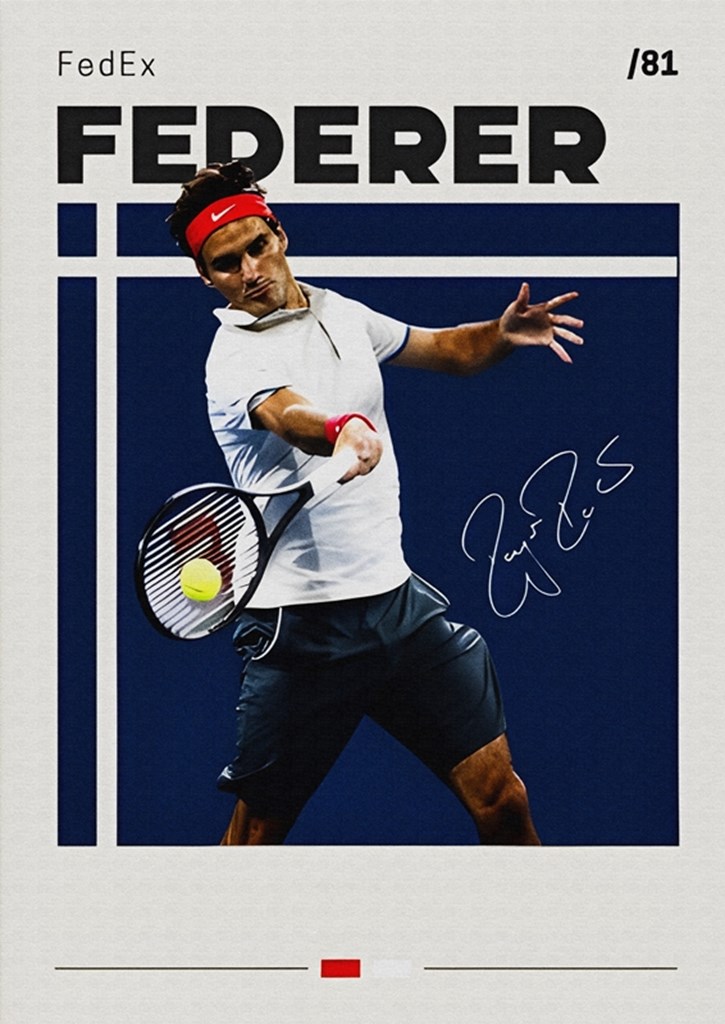 Roger Federer Poster von antonio | Printler