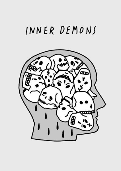 inner demons Poster von niklas hallberg | Printler