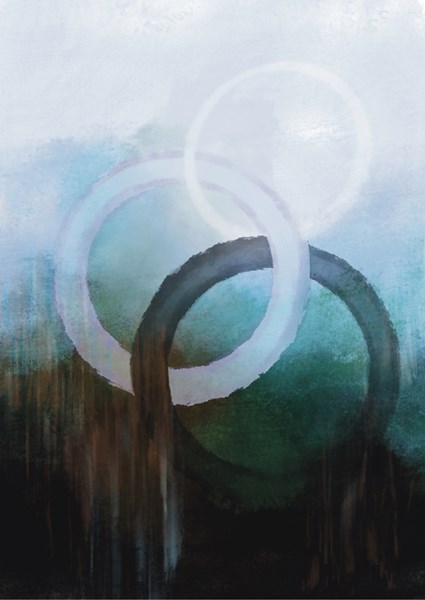 Trinity - abstract painting posters & prints by Sara-Lena Möllenkamp ...