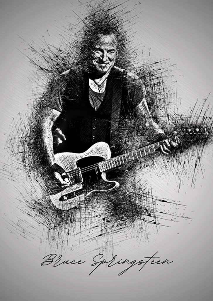 Bruce Springsteen posters & prints by Sketch Art - Printler