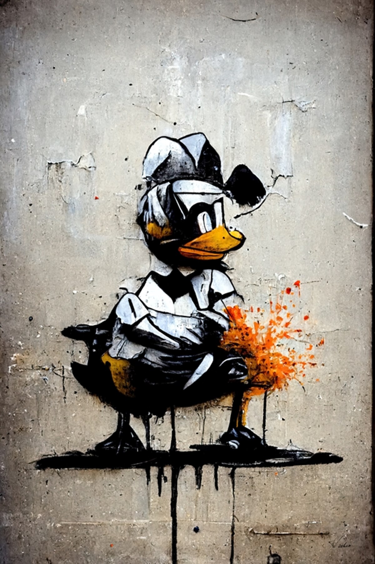 Duck x Banksy V2 posters & prints by Daniel Decker - Printler