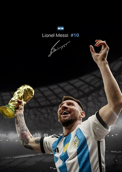 Lionel Messi Poster posters & prints by KunStudio - Printler