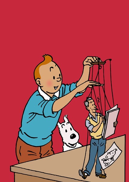 Tintin And Doll Posters And Prints By Shareen Susatya Printler