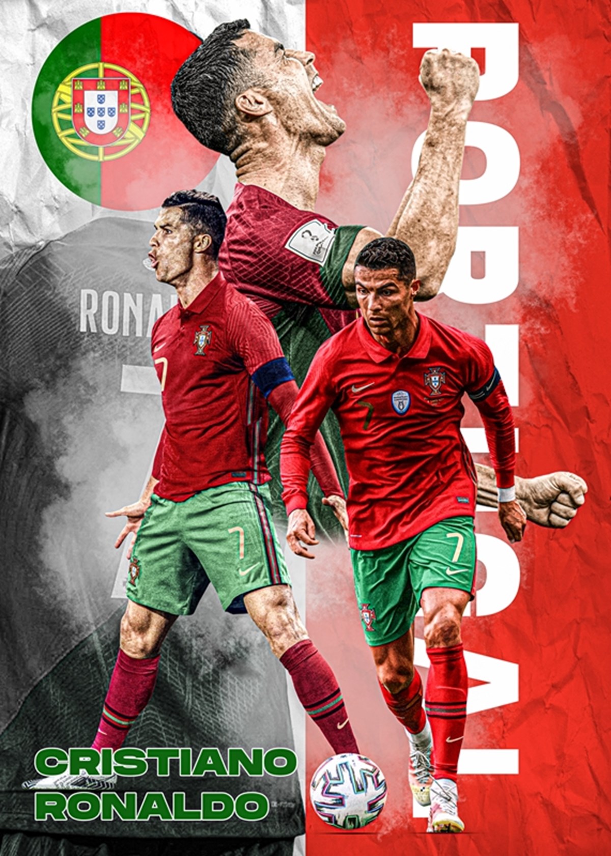 Cristiano Ronaldo Pósters Y Art Prints De Herwana Printler
