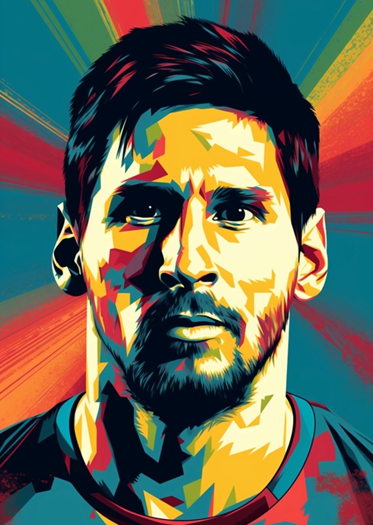 Lionel Messi - Pop Art Poster von FloArtz | Printler