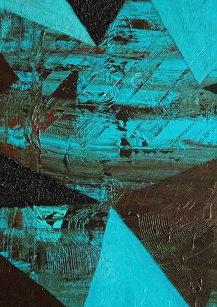 Turquoise abstract posters & prints by Anna Merell - Printler