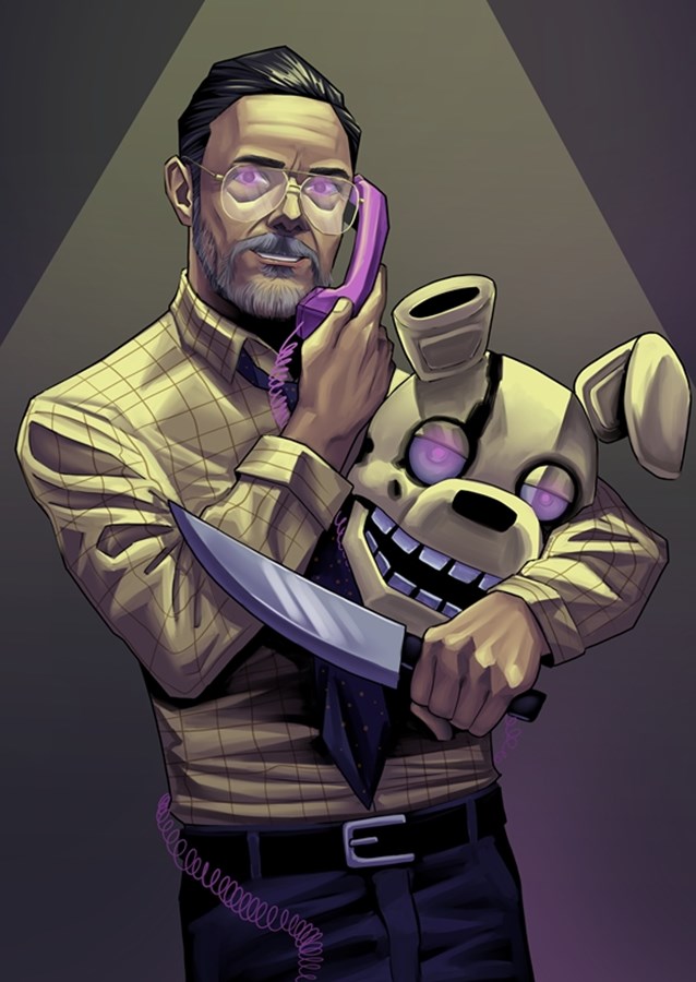 William Afton - FNAF Poster von Lissy 2D | Printler