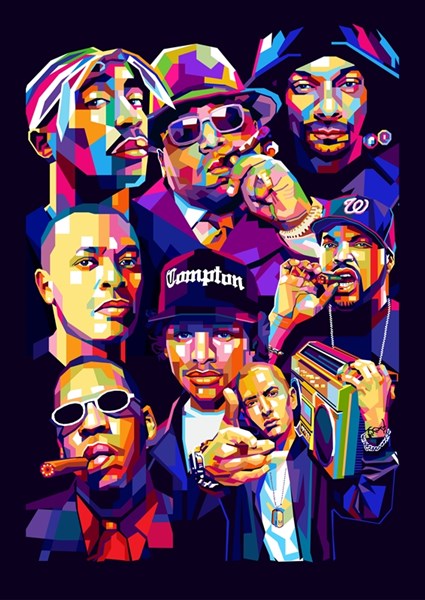 Rappers Legend Pop Art Style posters & prints by Cholik Hamka - Printler