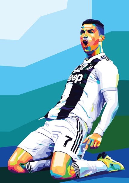Cristiano Ronaldo Wpap Pop Art Posters And Prints By Siksisart Printler