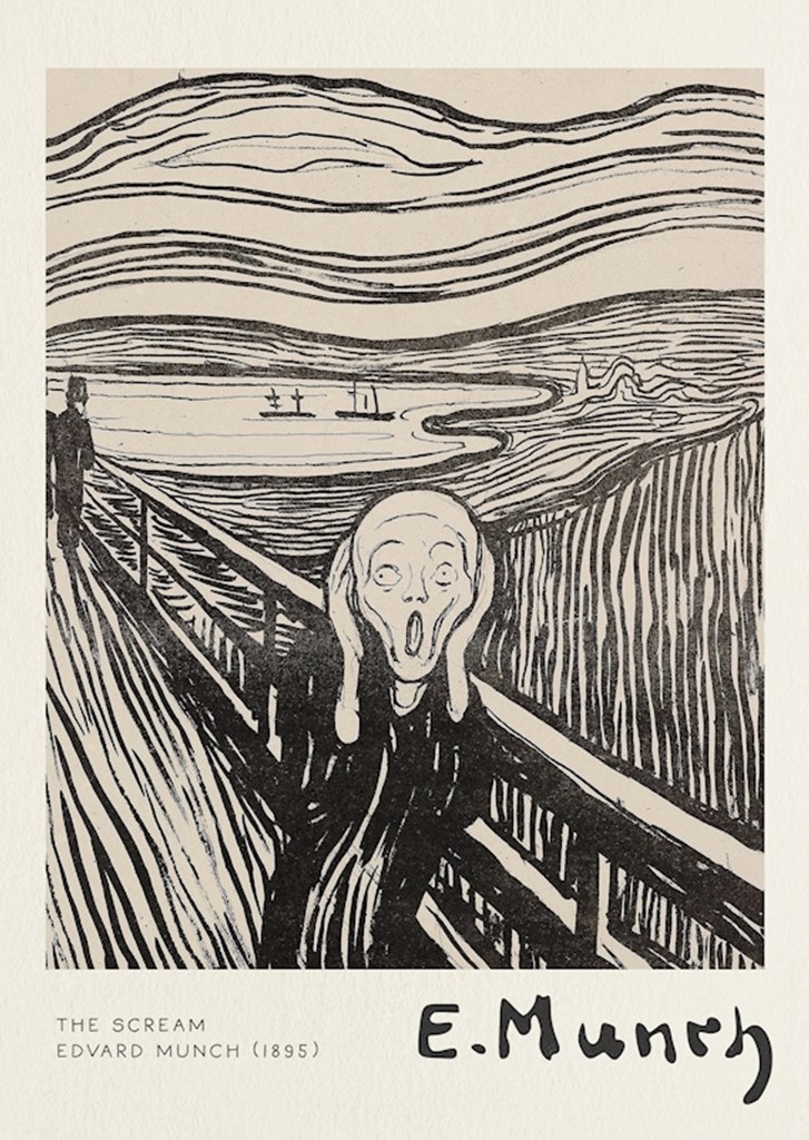 The Scream - Edvard Munch posters & prints by Nook Vintage Archive ...