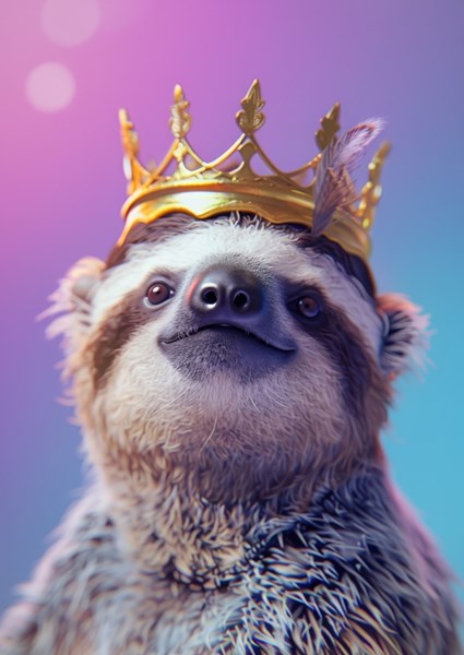 King Sloth posters & prints by Dave Jonas - Printler