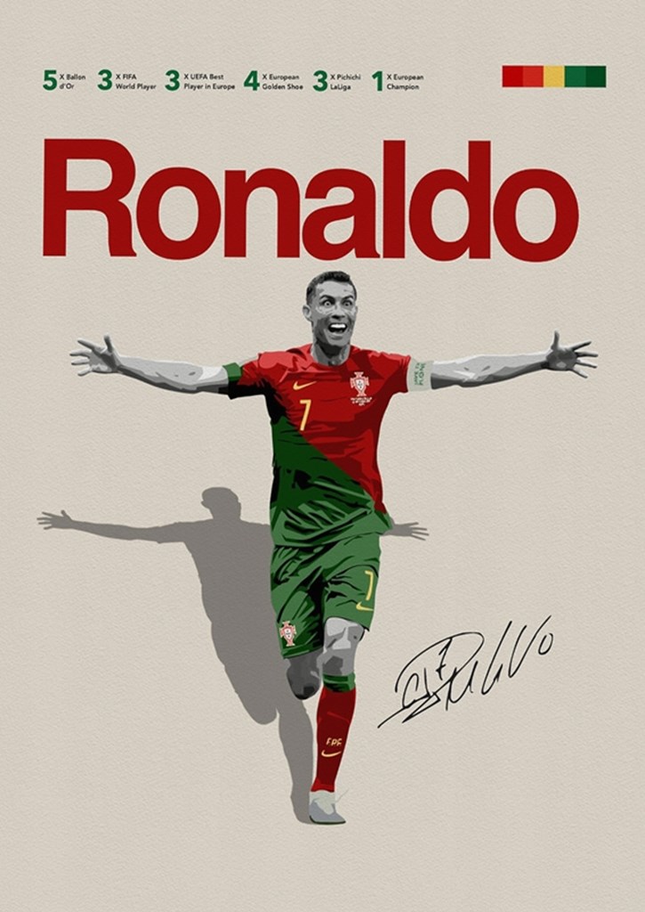 Ronaldo Portugal posters & prints by antonio - Printler