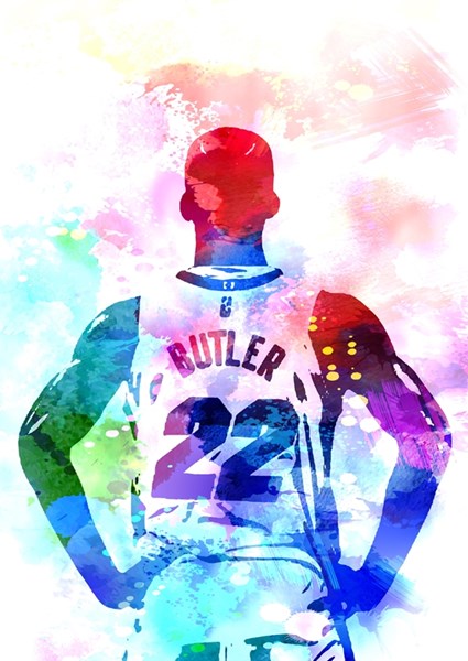 Jimmy Butler posters & prints by Masdian Watercolor - Printler