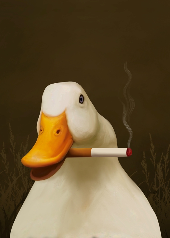 smoking duck meme posters & prints by Sinnois - Printler