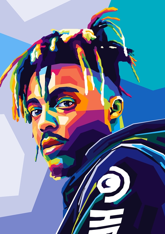 Juice Wrld Pop Art Poster Von Siksisart Printler