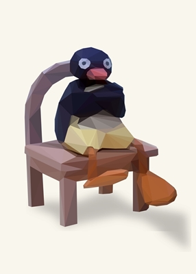 Cute angry pingu posters & prints by herykurni13 - Printler