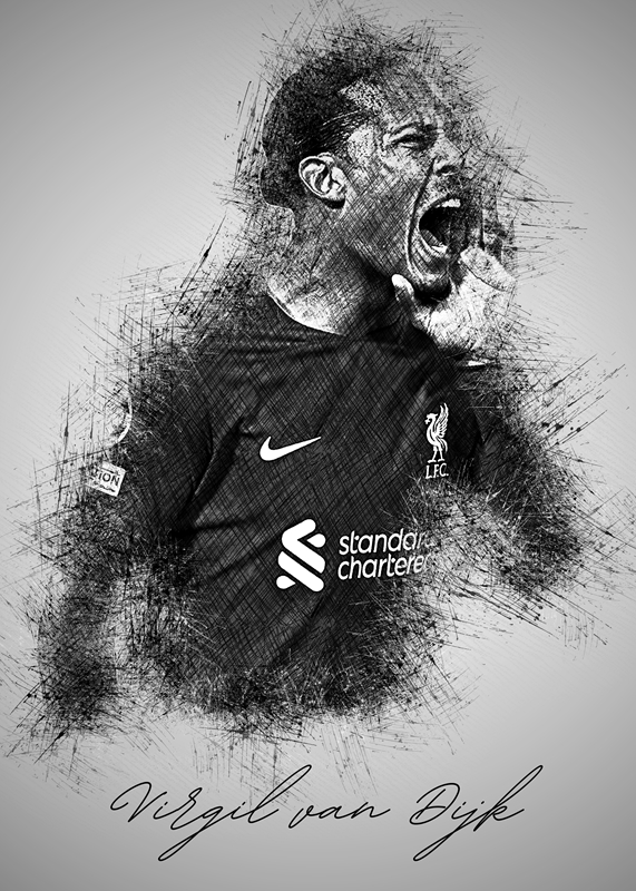 Virgil van Dijk posters & prints by DIWAN AUDRI AGUSTIN - Printler