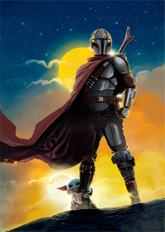 Star Wars Le Mandalorien affiches et impressions par GOLDLINE - Printler