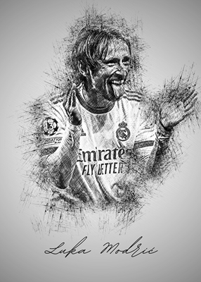 Luka Modrić posters & prints by Sketch Art - Printler