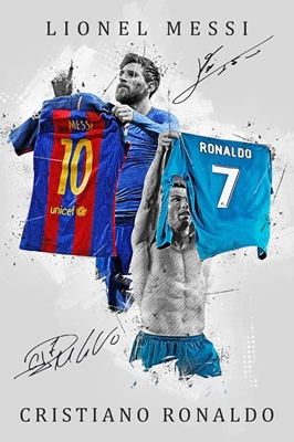 Ronaldo And Messi Sign posters & prints by Atonio - Printler