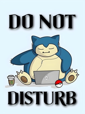 Snorlax Busy - Pokemon posters & prints by Jonatan Goozman - Printler