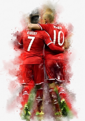 Arjen Robben and Franck Ribery posters & prints by Fan Art - Printler