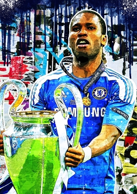 Didier Drogba Chelsea Pop Art posters & prints by antonio - Printler