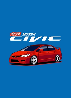 Civic Mugen JDM Auto's posters & art prints door jemi ariyanto - Printler