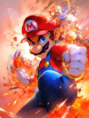 Super Mario Smash Bros. Poster von Markus Utas | Printler