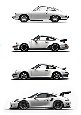 Porsche 911 Evolution posters & prints by Bobo - Printler