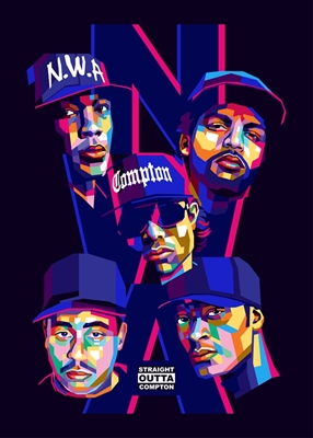 NWA Hip Hop Pop Art Style posters & prints by Cholik Hamka - Printler