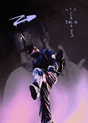 Rapper Artist Cactus Jack Poster von nueman | Printler