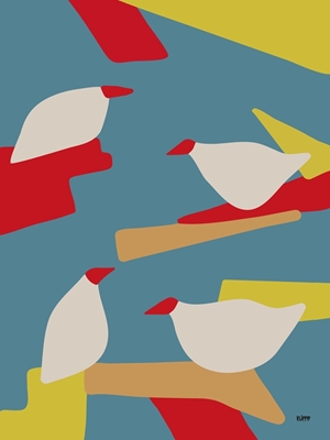 Abstract Seagull Landscape posters & prints by Klipposter - Printler