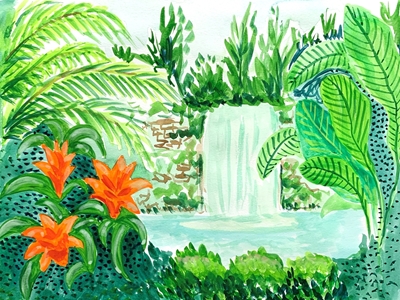 Tropical Oasis Bliss posters & prints by Key and Sea Creative - Printler