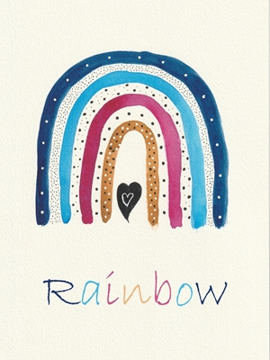 Watercolor Rainbow posters & prints by Sandra Schön - Printler