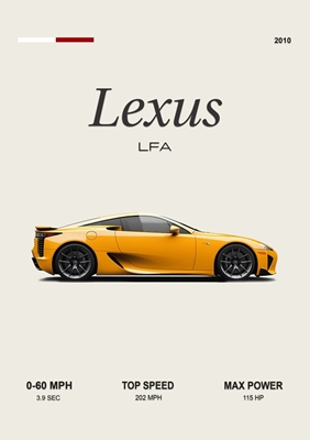 Lexus LFA posters & prints by Wrapped speed - Printler