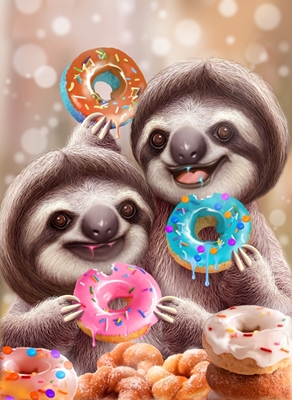 Sweet Sloth Delight posters & prints by Adam Lawless - Printler