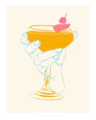 Cheers in Colorful Lines posters & prints by Jenny Liz Rome - Printler