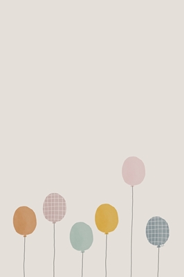 Colorful Balloons posters & prints by Menina Lisboa - Printler