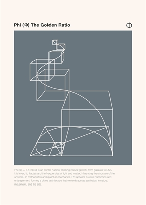 Phi - The Golden Ratio Spiral posters & prints by Emelie Molinder ...