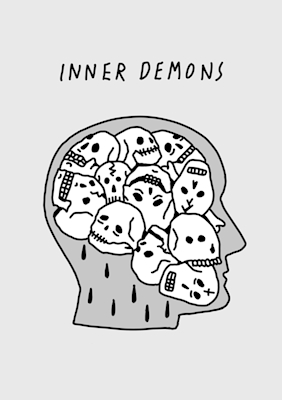 inner demons Poster von niklas hallberg | Printler