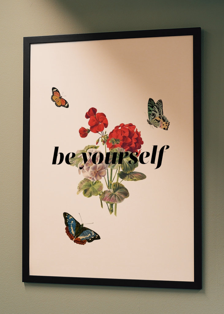 Be Yourself Poster Poster von Leonhard Maier | Printler