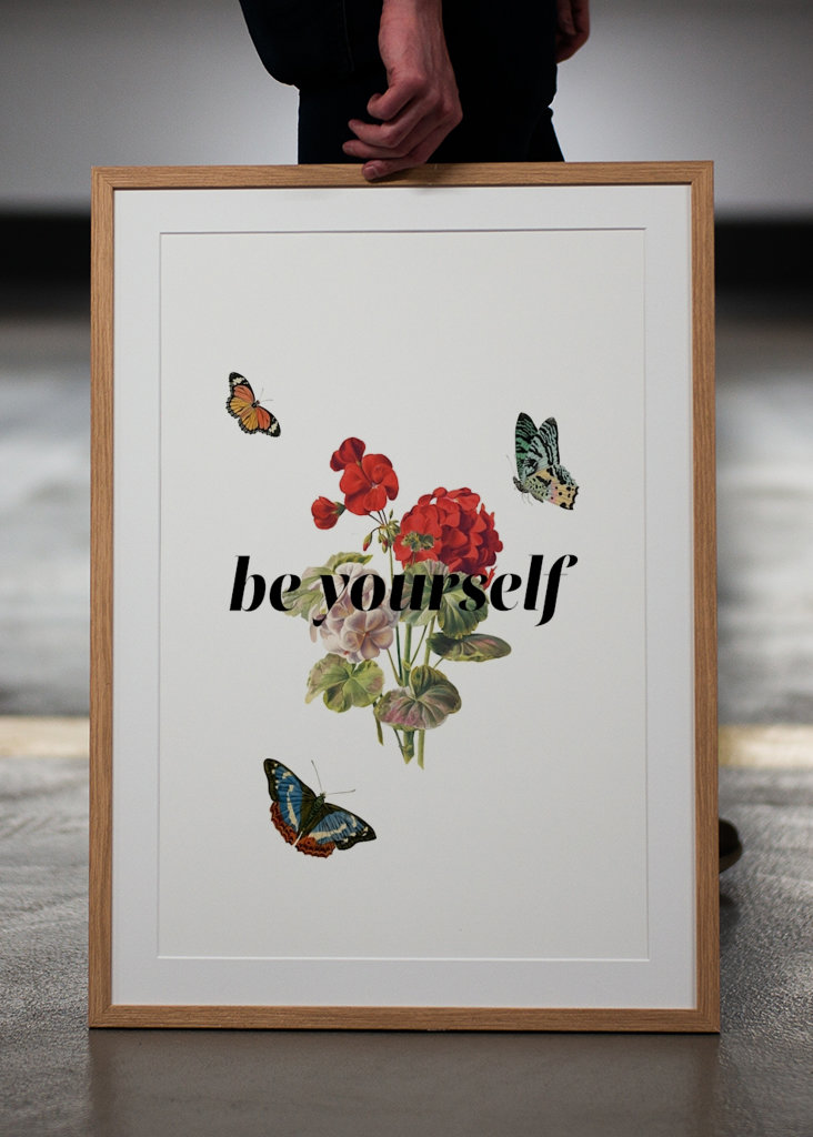 Be Yourself Poster Poster von Leonhard Maier | Printler