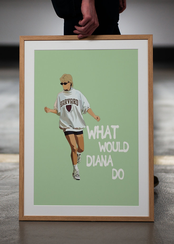 Was würde Diana Poster machen? Poster von Lars Gustafsson | Printler