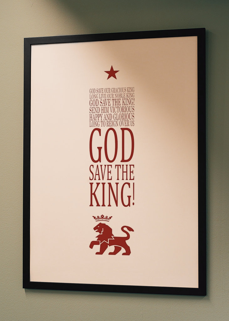 God Save the King Poster Poster von Lars Gustafsson | Printler