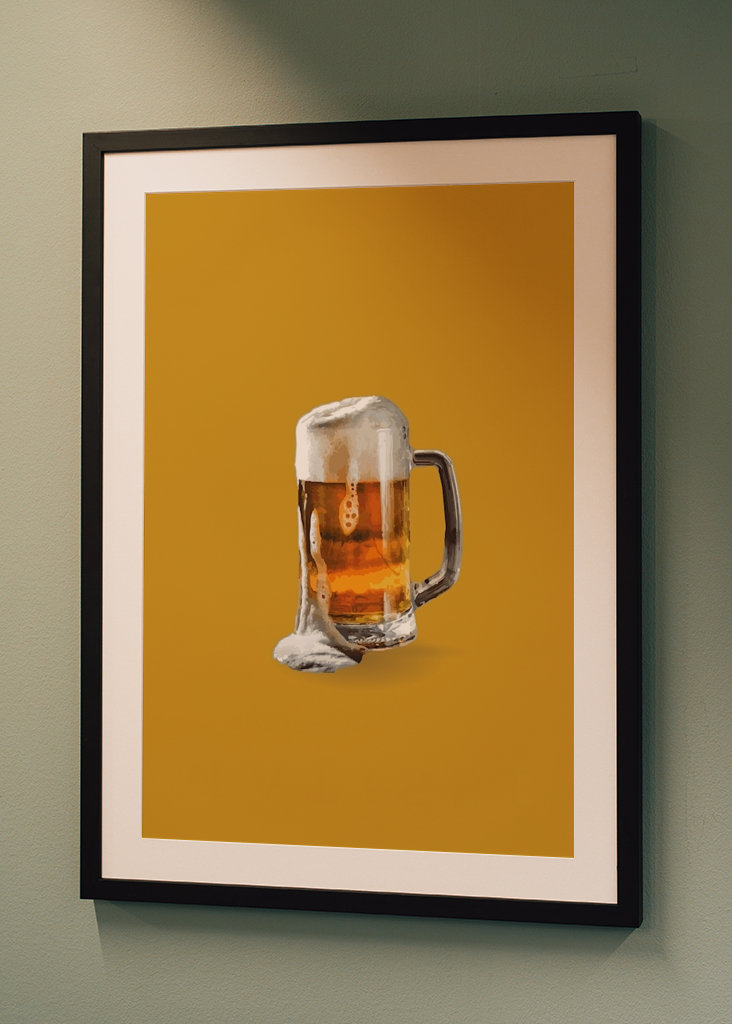 Einfach nur Bier Poster von lken media | Printler