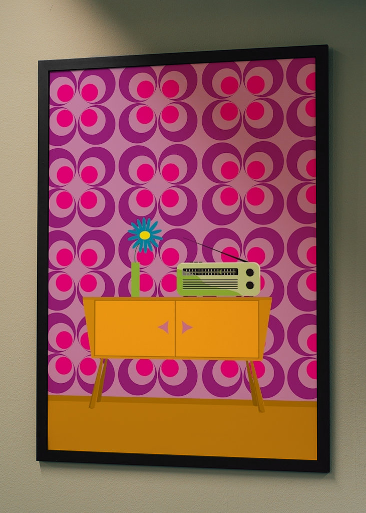 Retro Radio Poster von Martin Neuhaus | Printler