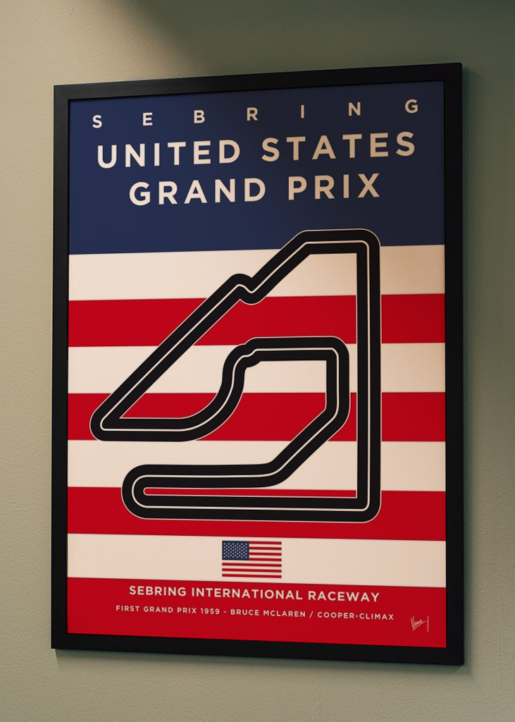 1959 Sebring Poster von Chungkong Art | Printler