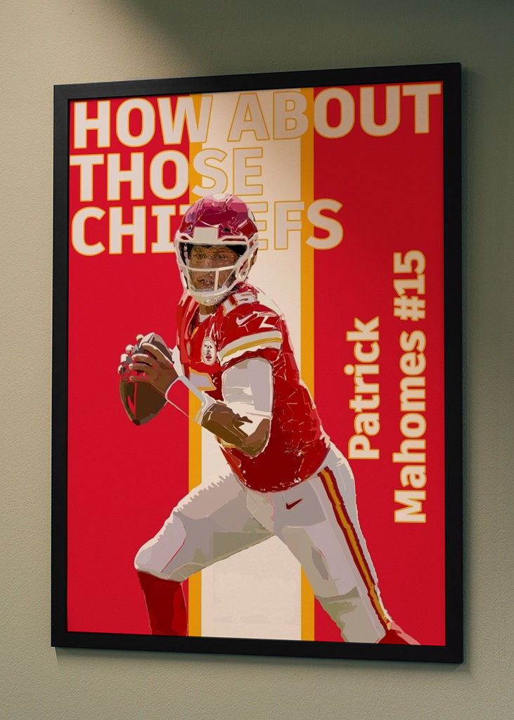 Patrick Mahomes 15 Poster von Lars C | Printler
